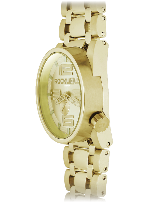 50mm Gold Men's Luxury Watch by Rockwell Time